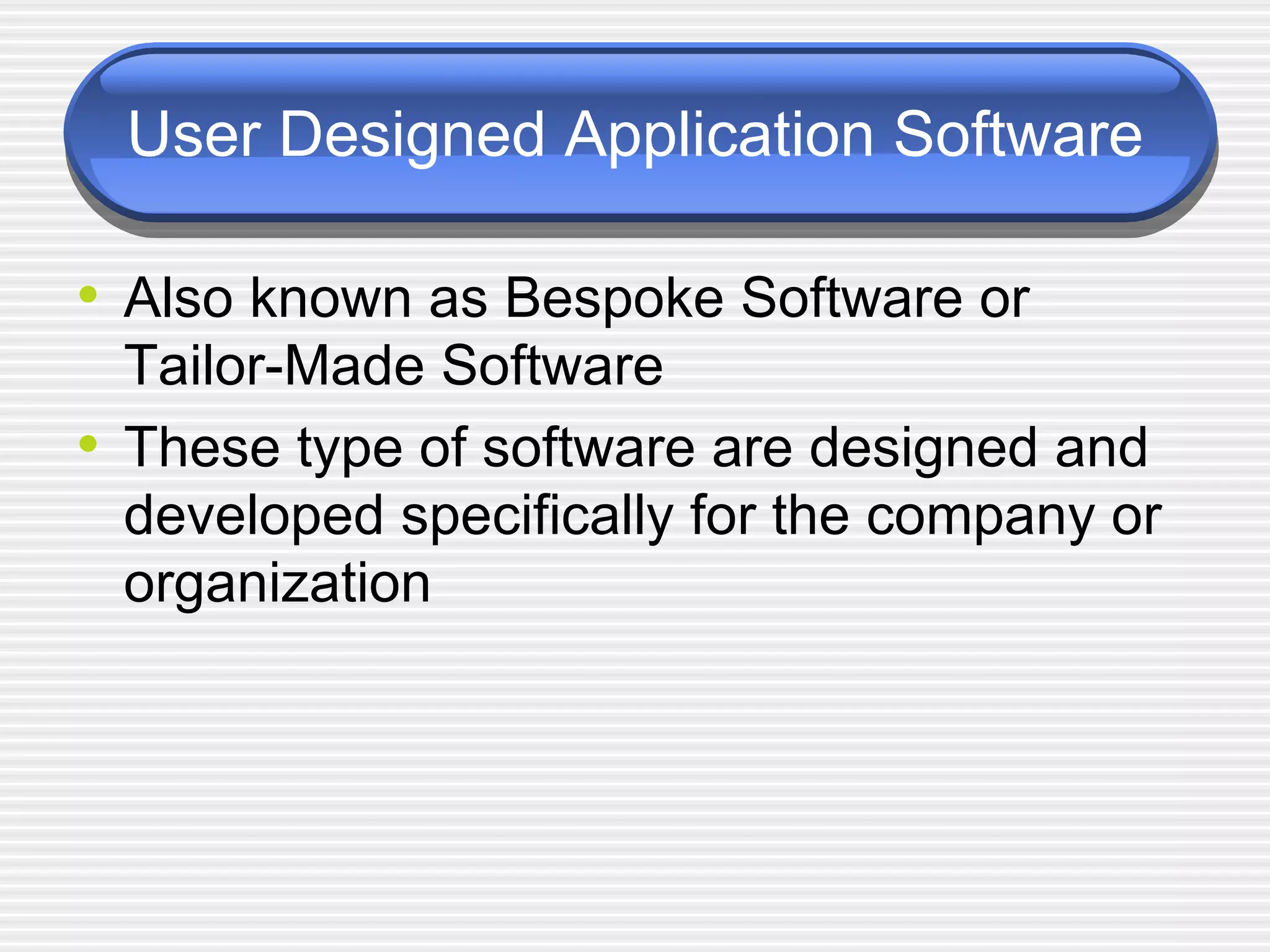 Types of software | PPT | Operating Systems | Computer Software and ...