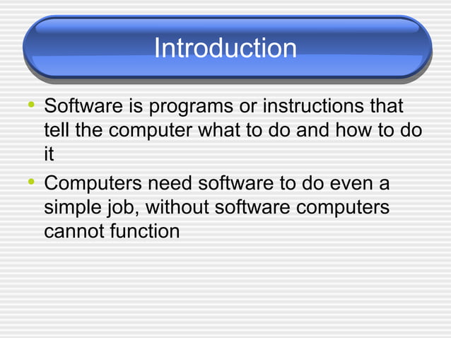 Types of software | PPT | Operating Systems | Computer Software and ...