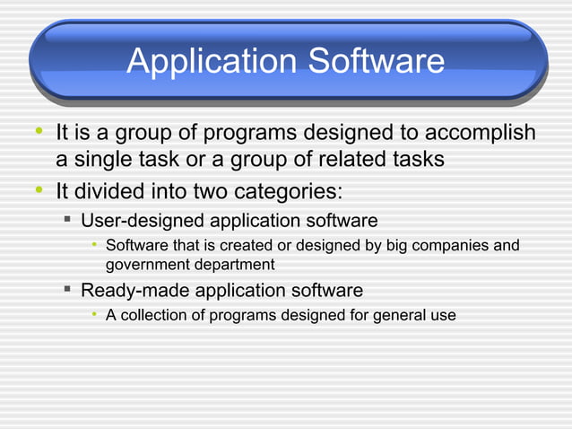 Types of software | PPT | Operating Systems | Computer Software and ...