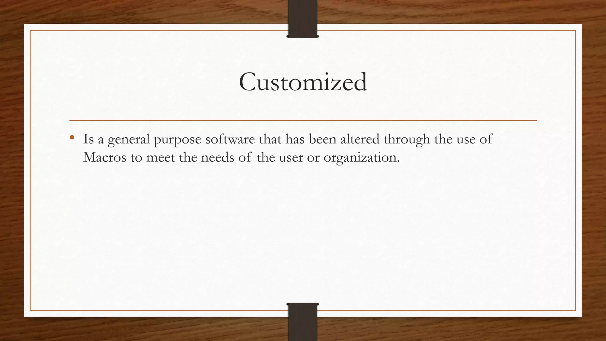 Types of software | PPSX | Operating Systems | Computer Software and Applications