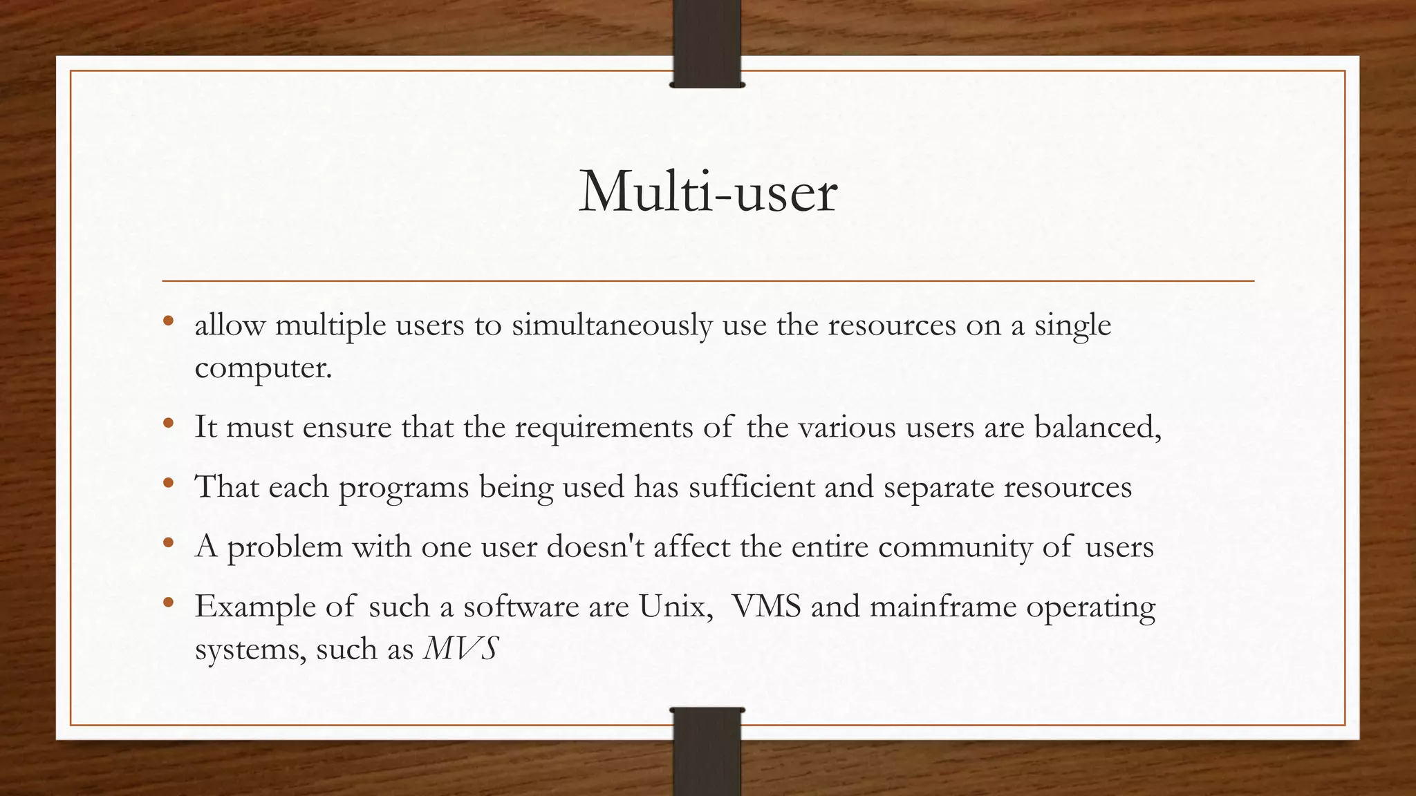 Types Of Software Ppsx Operating Systems Computer Software And