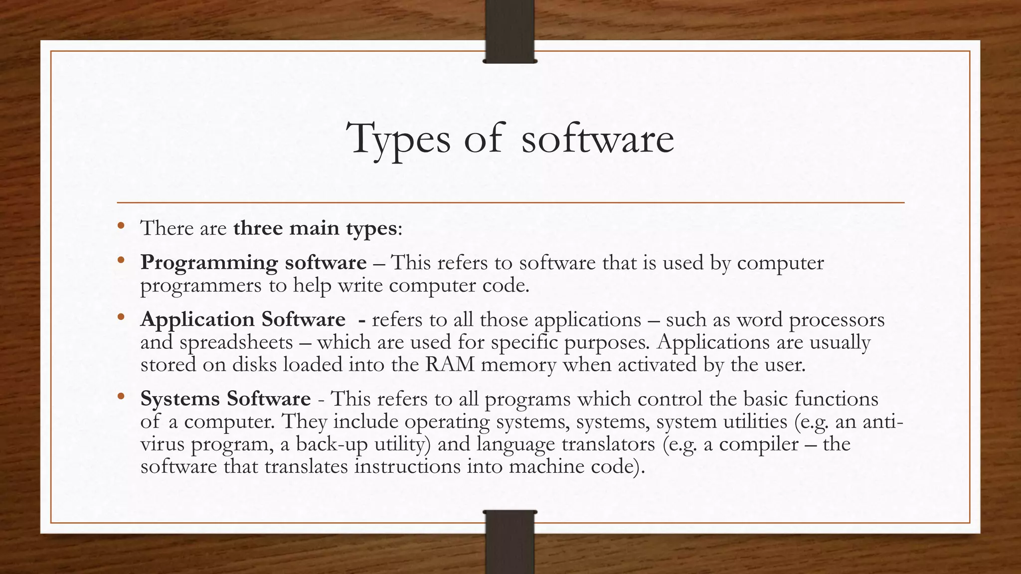 Types of software | PPSX
