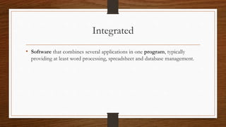 Types of software | PPSX
