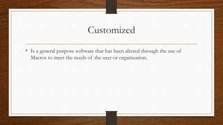 Types of software | PPSX