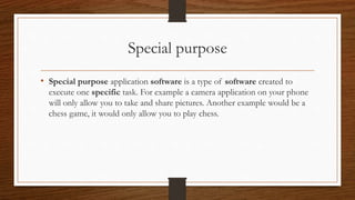 Types of software | PPSX | Operating Systems | Computer Software and ...
