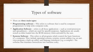Types of software | PPSX