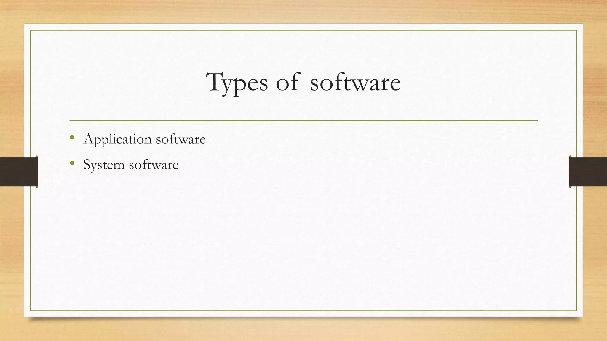 Types of software | PPT