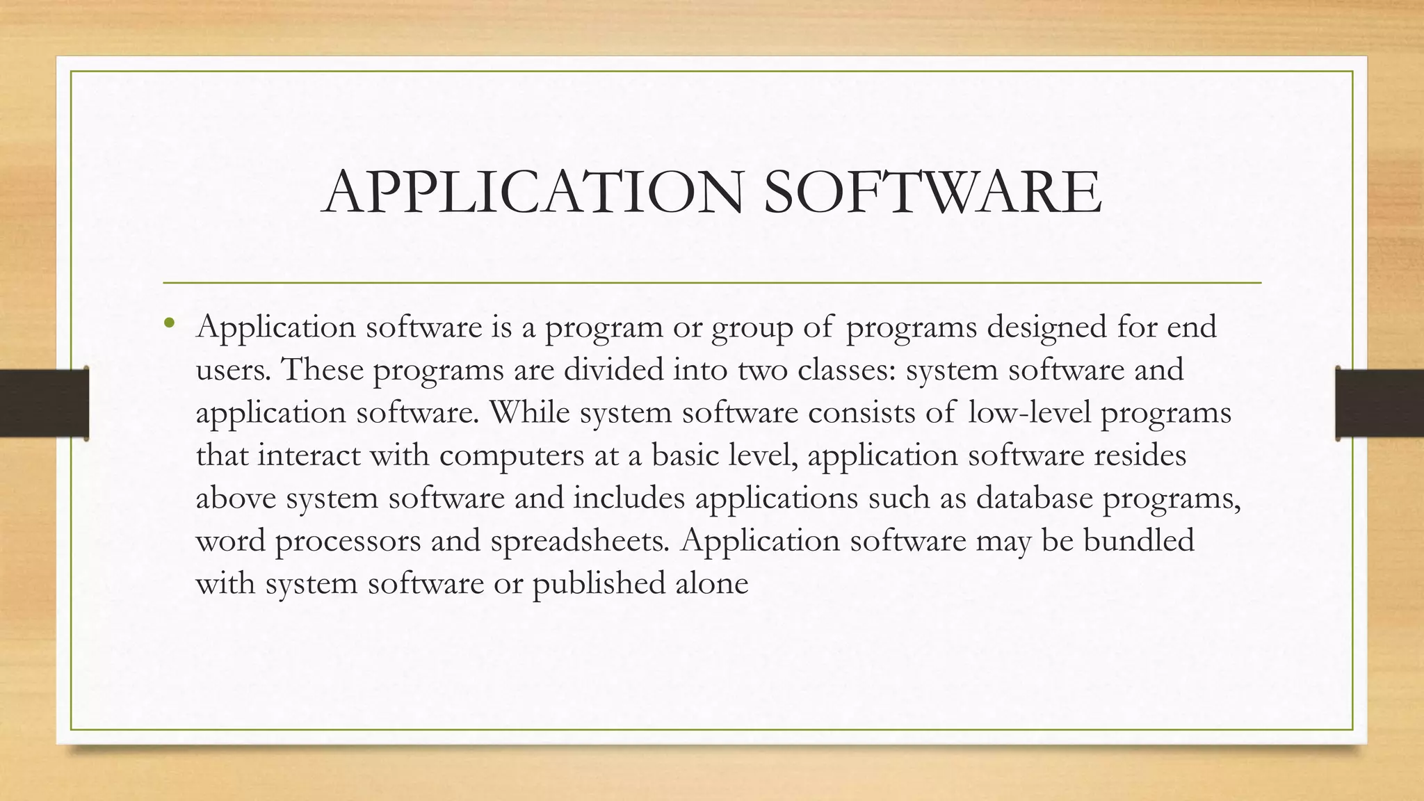 Types of software | PPT