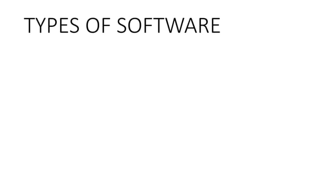 Types of software | PPT