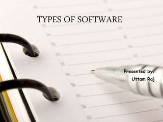 Types of software | PPTX | Operating Systems | Computer Software and ...