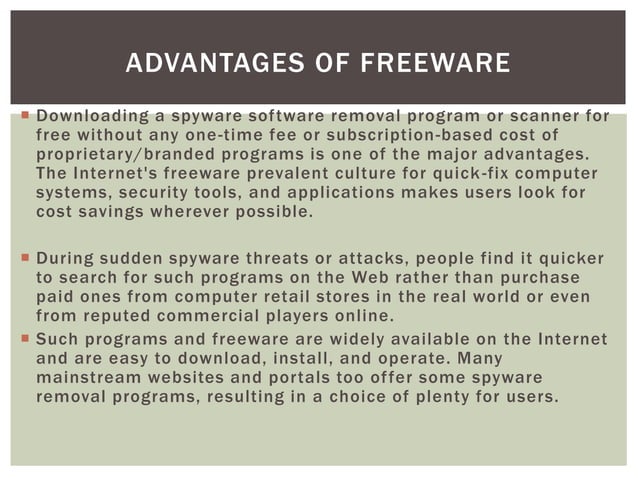 Types of software, advantages and disadvantages | PPTX | Shareware and Freeware | Computer ...