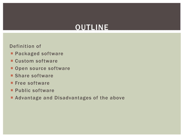 Types of software, advantages and disadvantages | PPTX | Shareware and Freeware | Computer ...