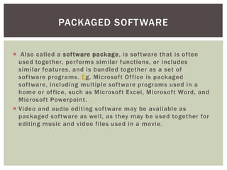 Types of software, advantages and disadvantages | PPTX | Shareware and ...