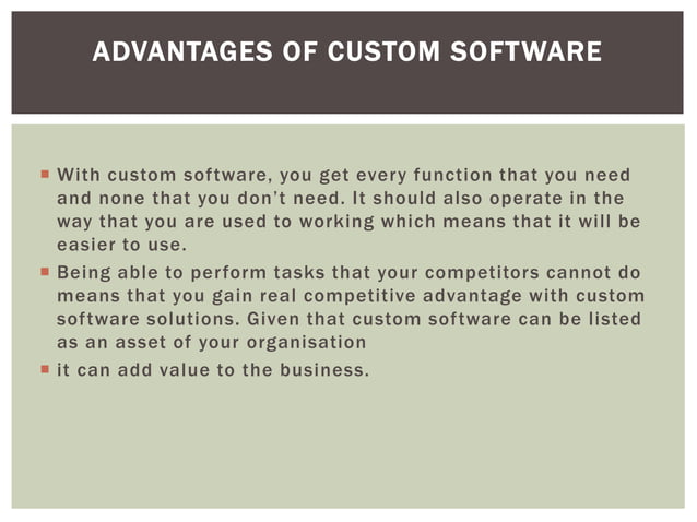 Types of software, advantages and disadvantages | PPTX | Shareware and Freeware | Computer ...