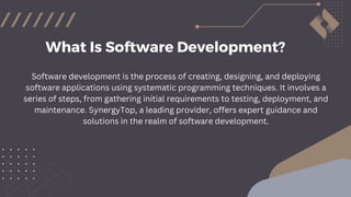 Types Of Software Development - SynergyTop | PPT