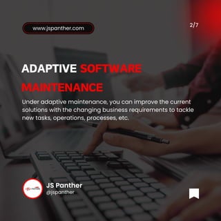 Types of software maintenance - JS Panther | PDF