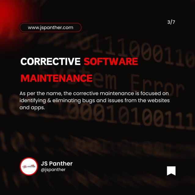 Types of software maintenance - JS Panther | PDF