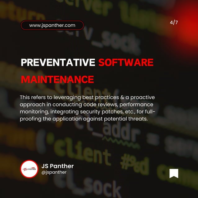 Types of software maintenance - JS Panther | PDF