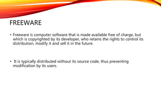 Categories of softwares | PPTX