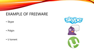 Categories of softwares | PPTX