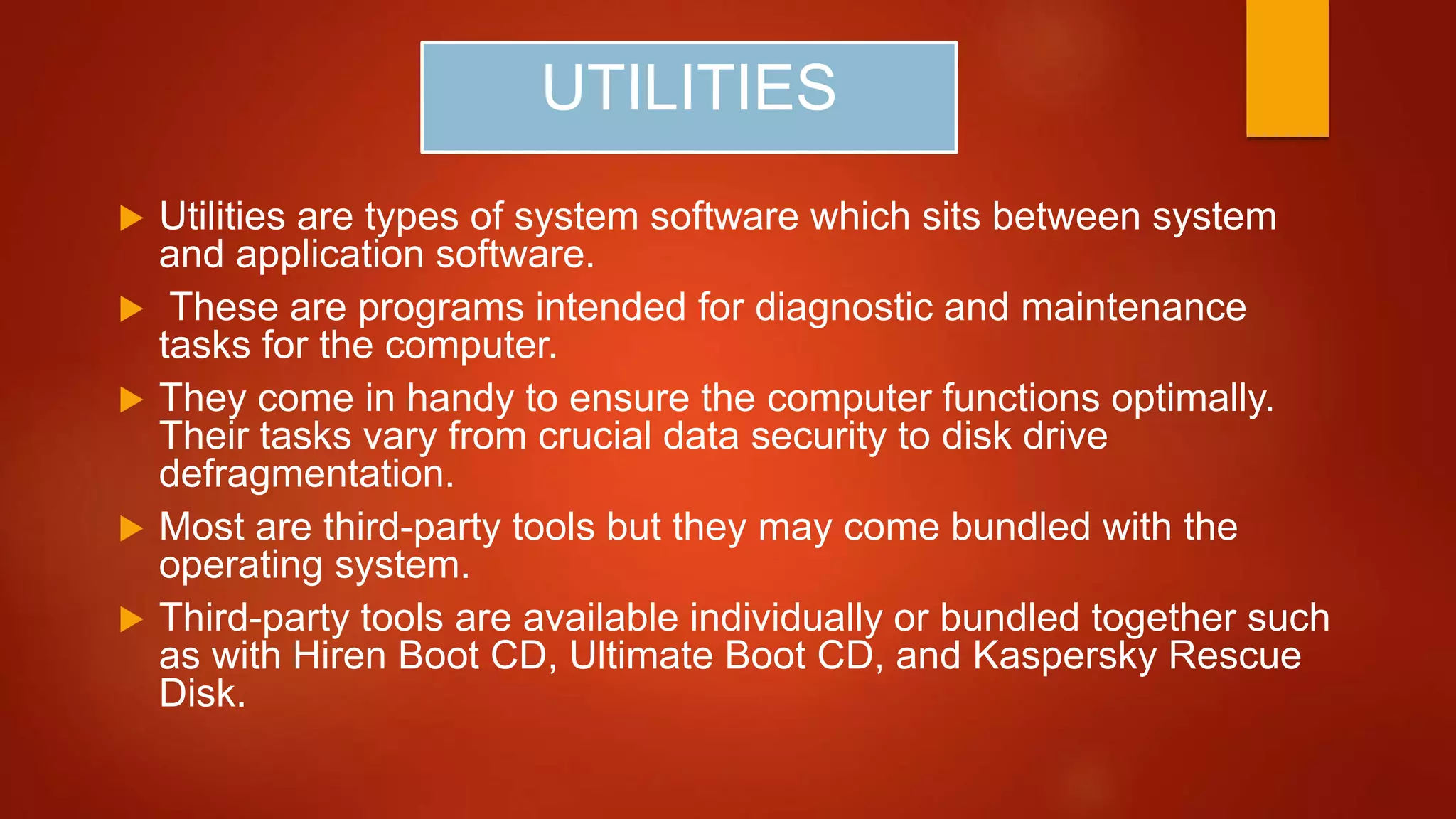 System And Application Software Of Computer Pptx Operating Systems Computer Software And