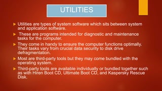 System and Application Software of Computer | PPTX