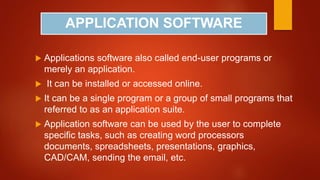 System and Application Software of Computer | PPTX
