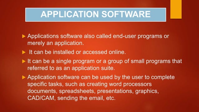 System And Application Software Of Computer Pptx Operating Systems Computer Software And