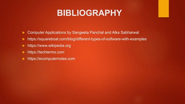 System And Application Software Of Computer Ppt