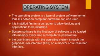 System and Application Software of Computer | PPTX