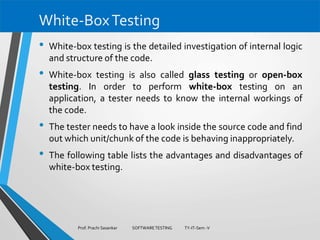 Types of software testing | PDF