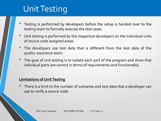Types of software testing | PDF