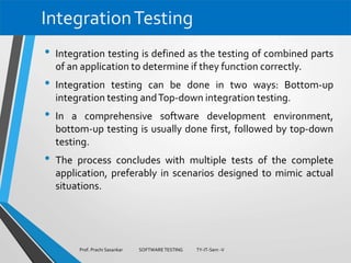 Types of software testing | PDF | Computer Software and Applications ...