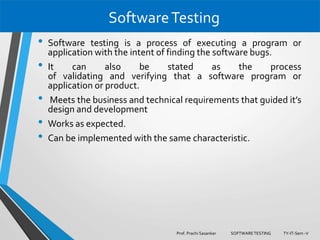 Types of software testing | PDF