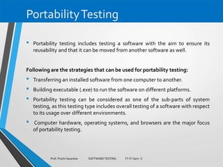 Types of software testing | PDF