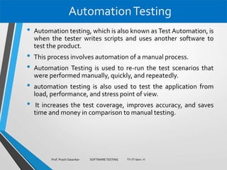 Types of software testing | PPT