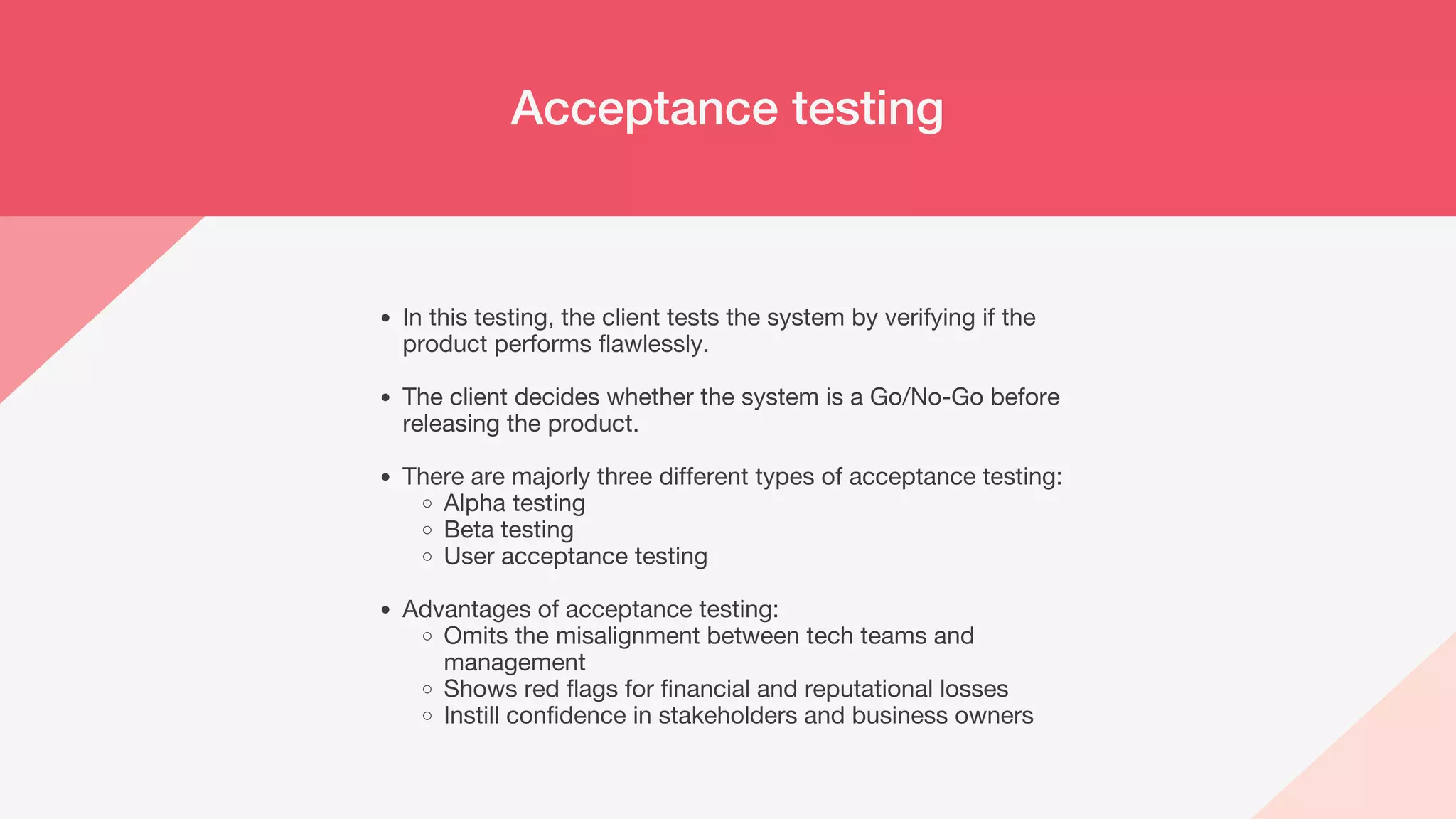 Types Of Software Testing Definition Objectives And Advantages Ppt