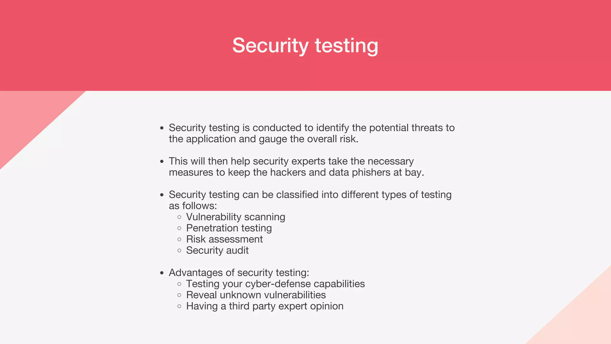Types Of Software Testing Definition Objectives And Advantages Ppt