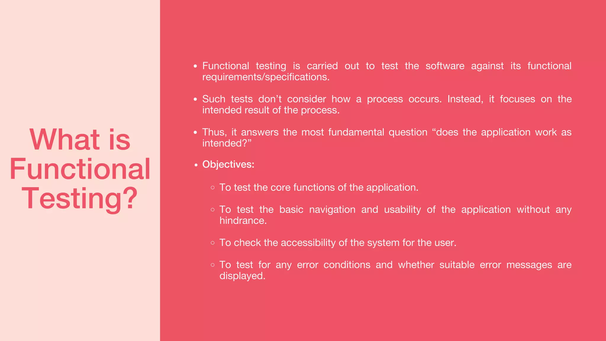 Types Of Software Testing Definition Objectives And Advantages Ppt