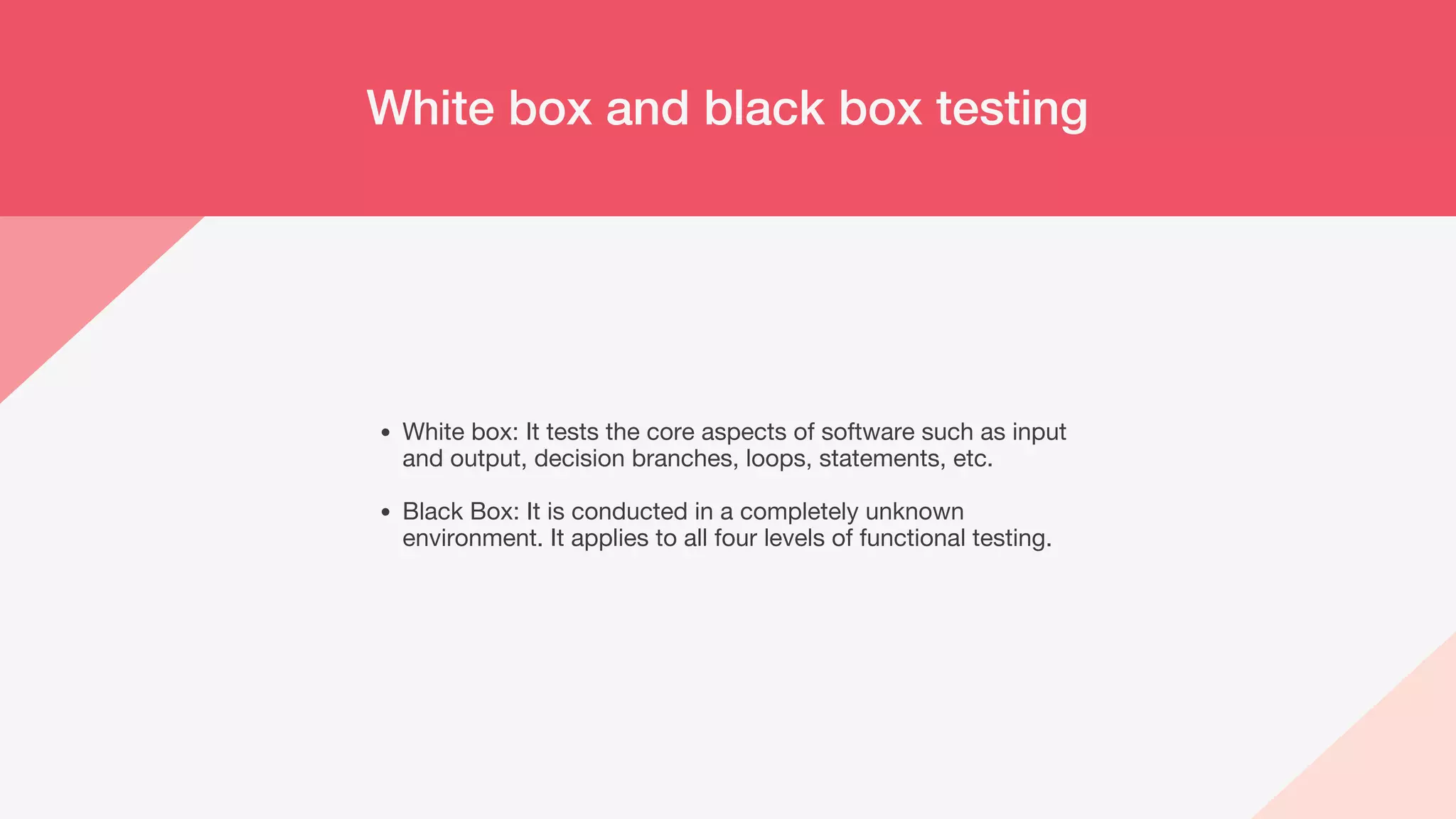 Types Of Software Testing Definition Objectives And Advantages Ppt