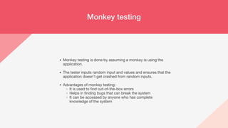 Types of Software Testing: Definition, Objectives and Advantages | PPT