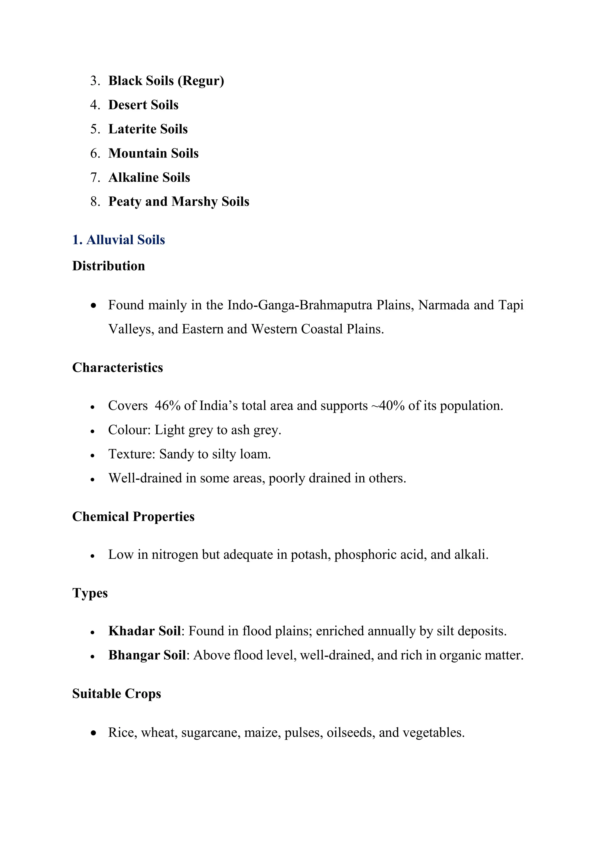 Soil Science: Types of Soils in India - Oneliner.pdf