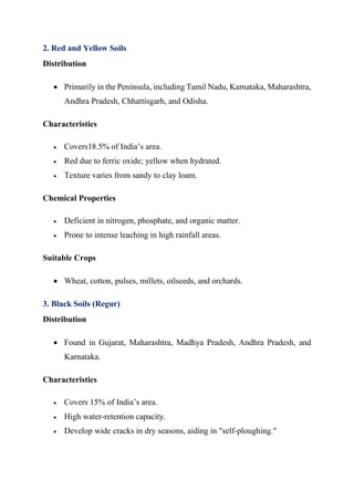 Soil Science: Types of Soils in India - Oneliner.pdf
