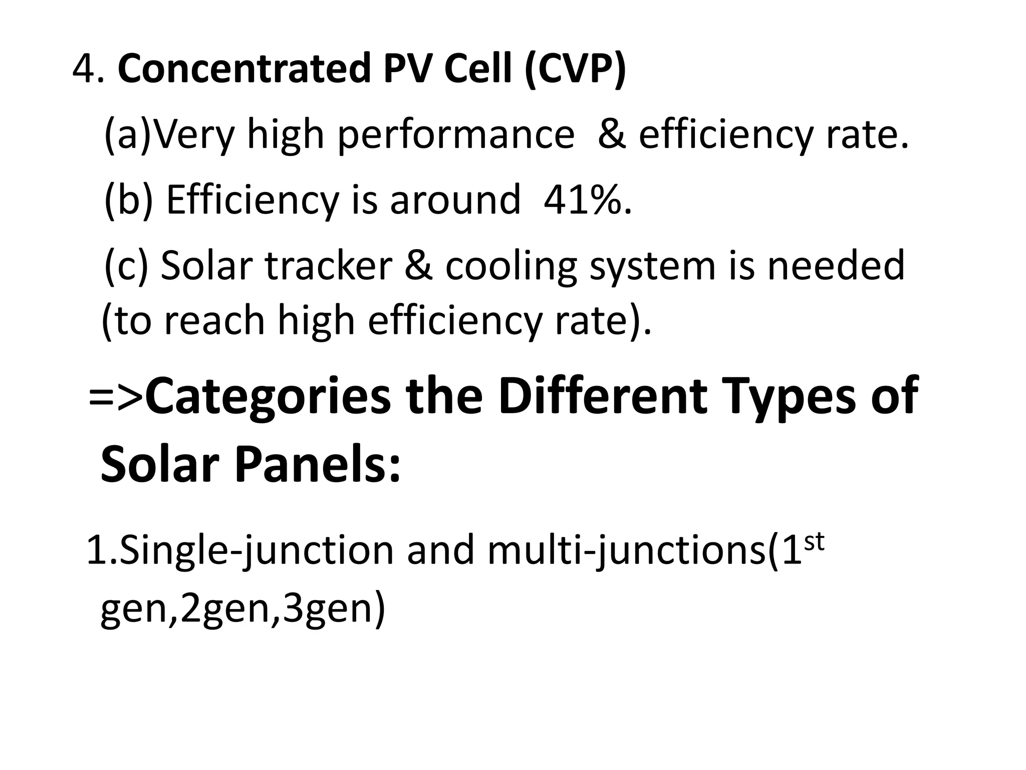 Types of solar panel | PPSX