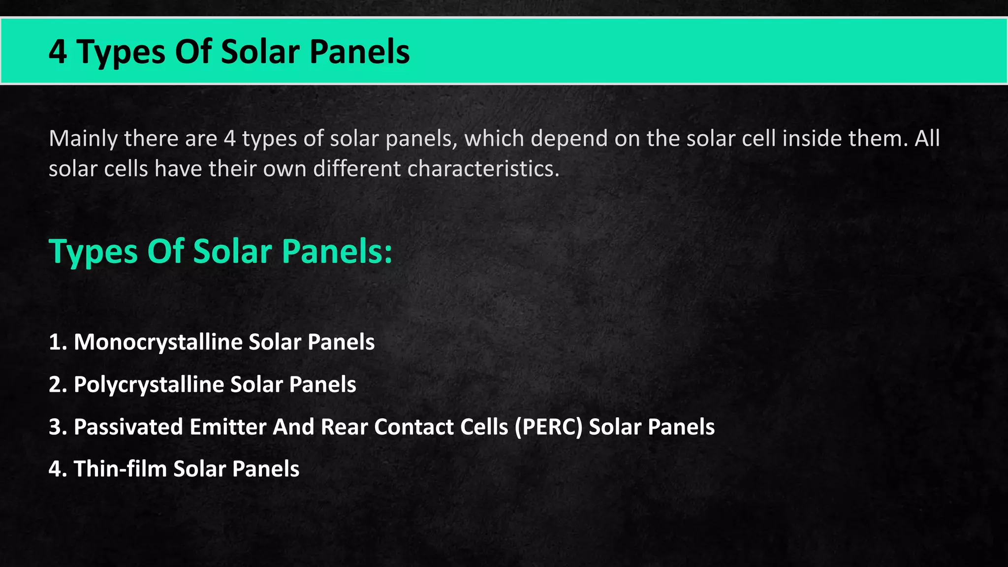 Types of Solar Panels | PDF