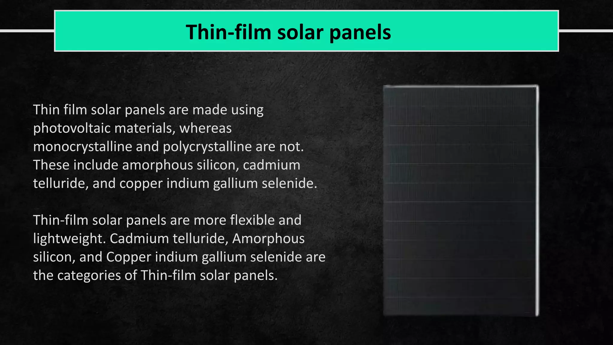 Types of Solar Panels | PDF