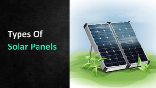 Types of Solar Panels | PDF