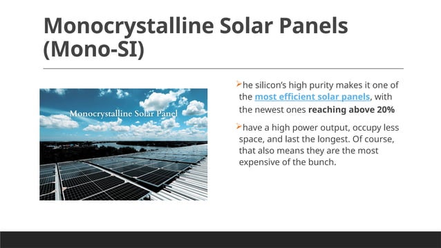 Types of Solar Panels.pptx nb nhv hff bf . | PPT