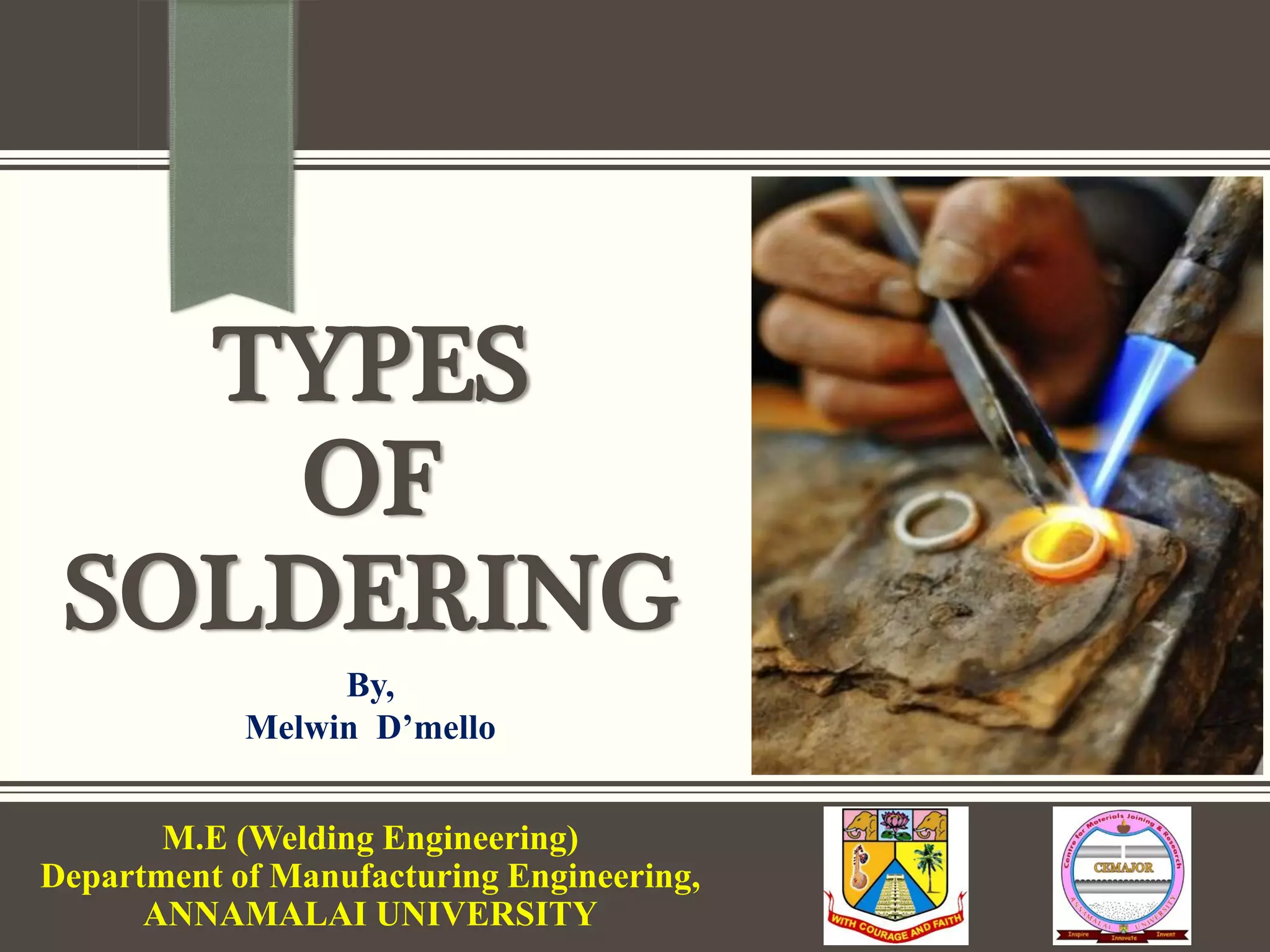 Types of Soldering | PDF | Chemistry | Science