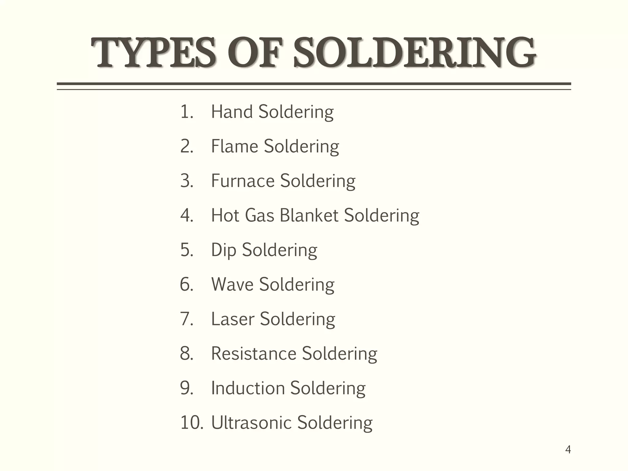 Types of Soldering | PDF